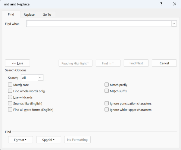 Taking a Look at Microsoft Word's Advanced Find Capabilities ...